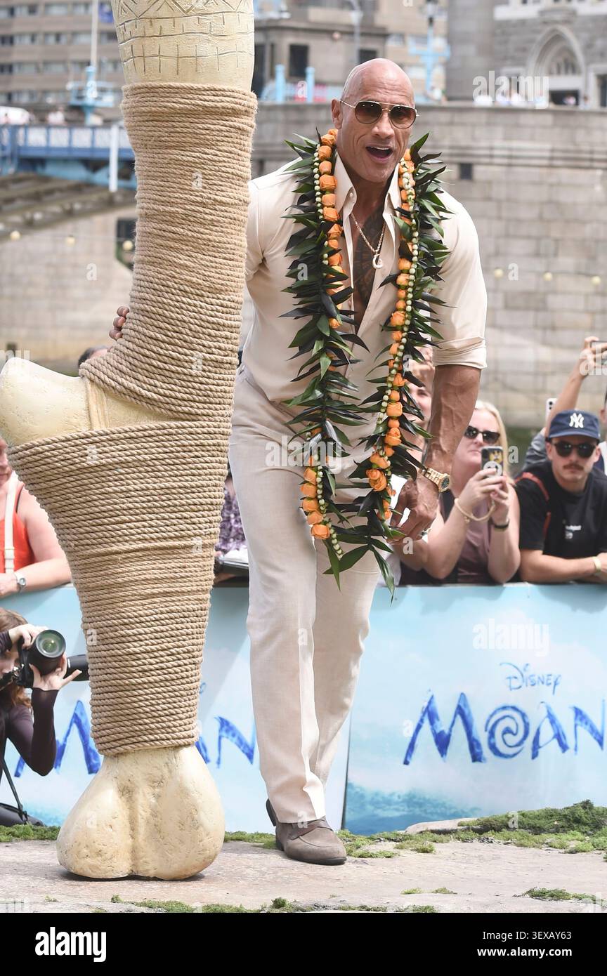 Dwayne Johnson at the photocall for the opening of the 'Moana ...