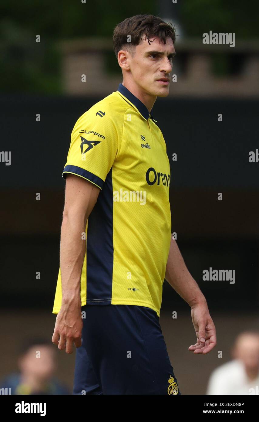 Union's Ross Sykes pictured in action during a friendly soccer game ...