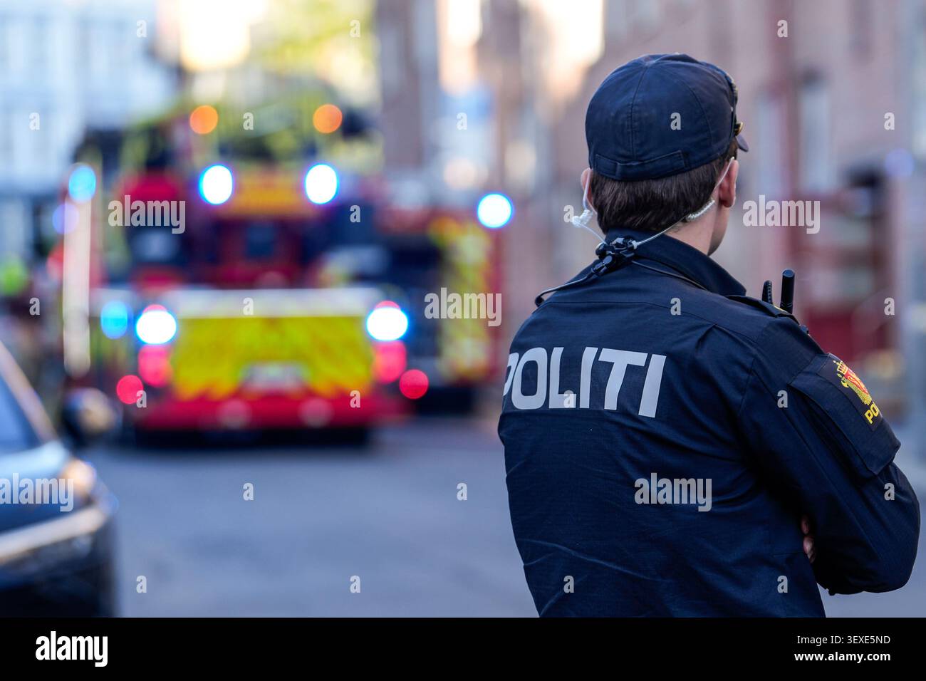 Oslo 20260630. A block of flats is on fire in Bjølsen. Photo: Javad ...