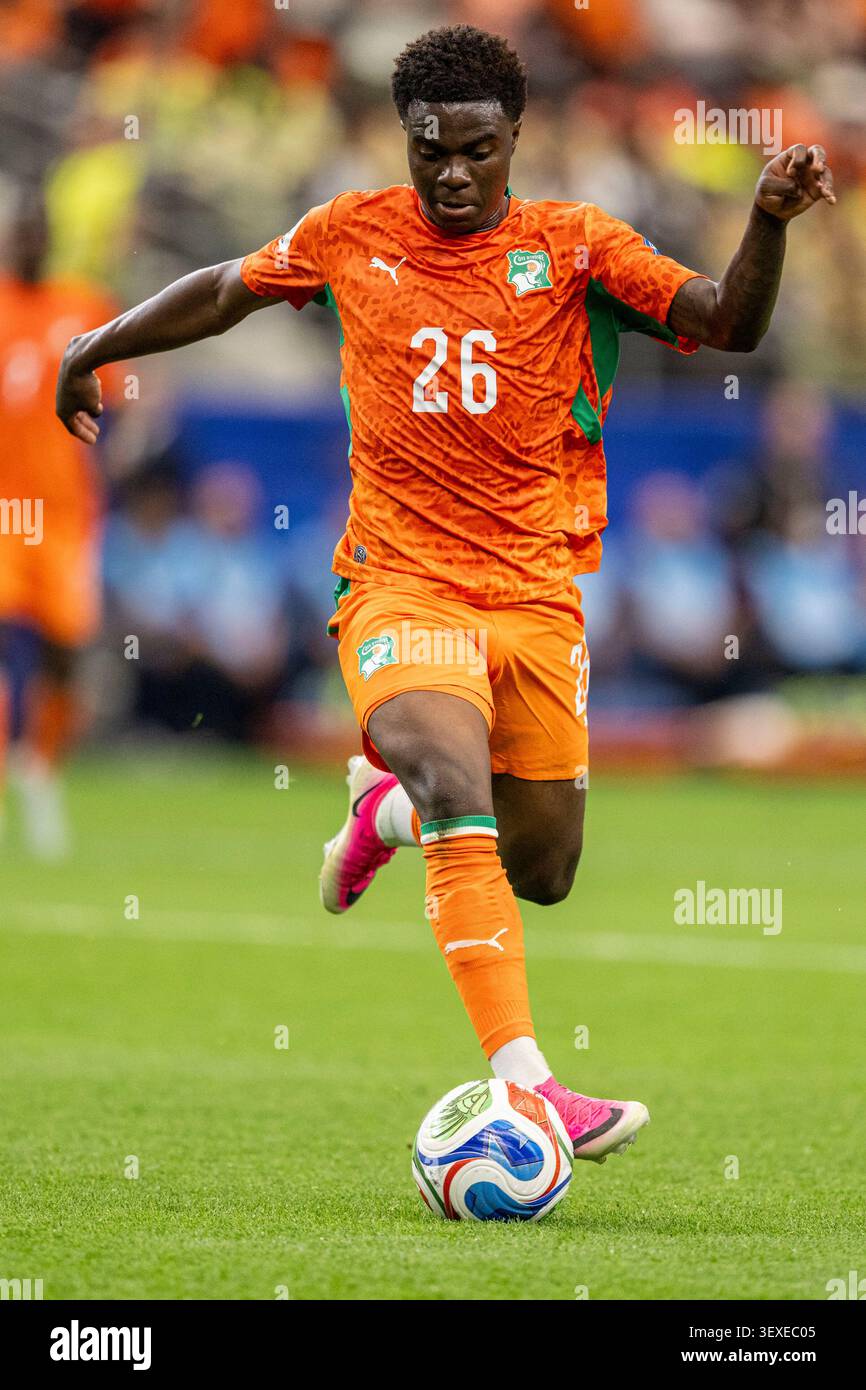 DALLAS, TX - 30.06.2026: IVORY COAST VS. NORWAY - Christ Inao Oulai of ...