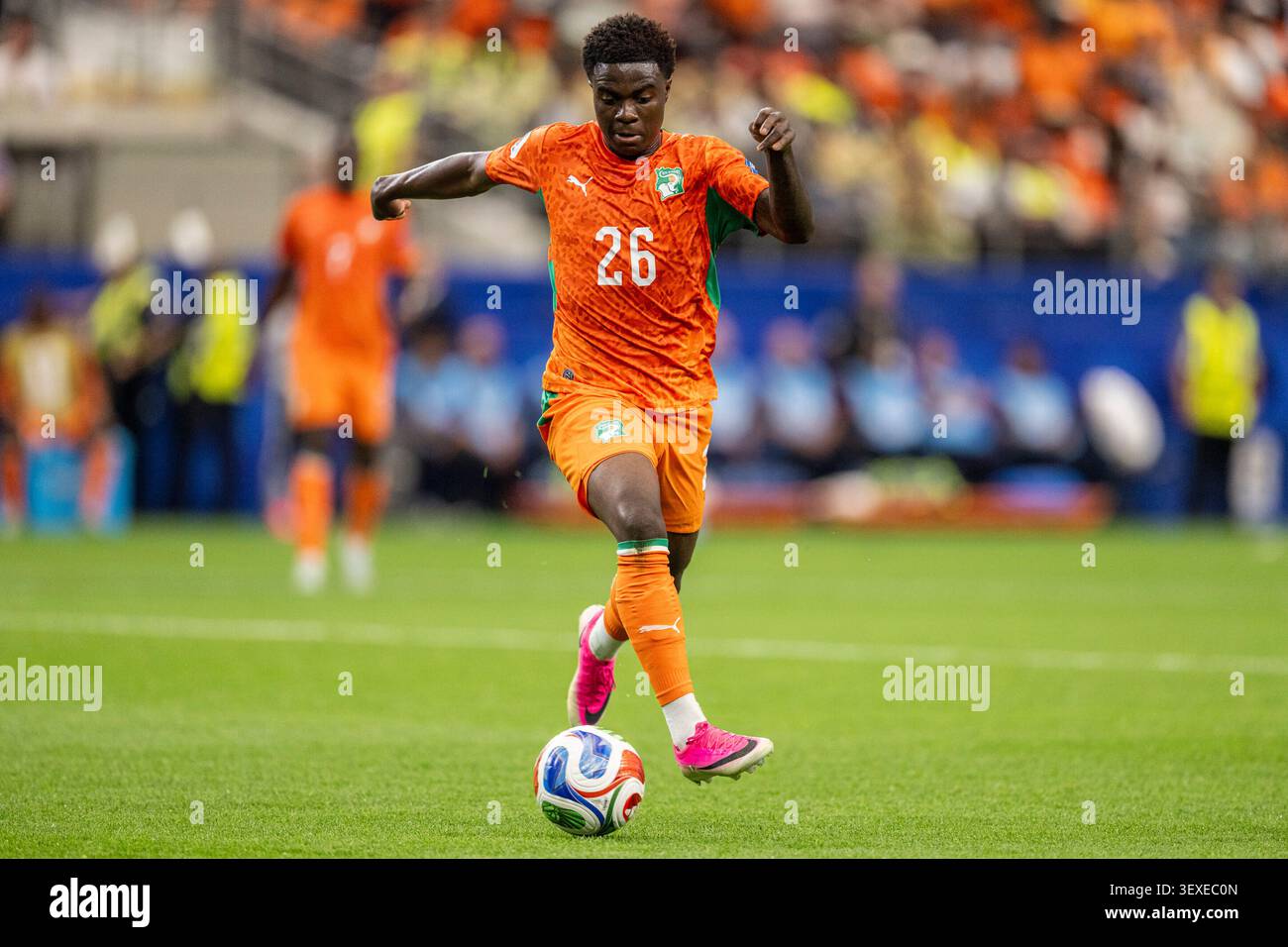 DALLAS, TX - 30.06.2026: IVORY COAST VS. NORWAY - Christ Inao Oulai of ...
