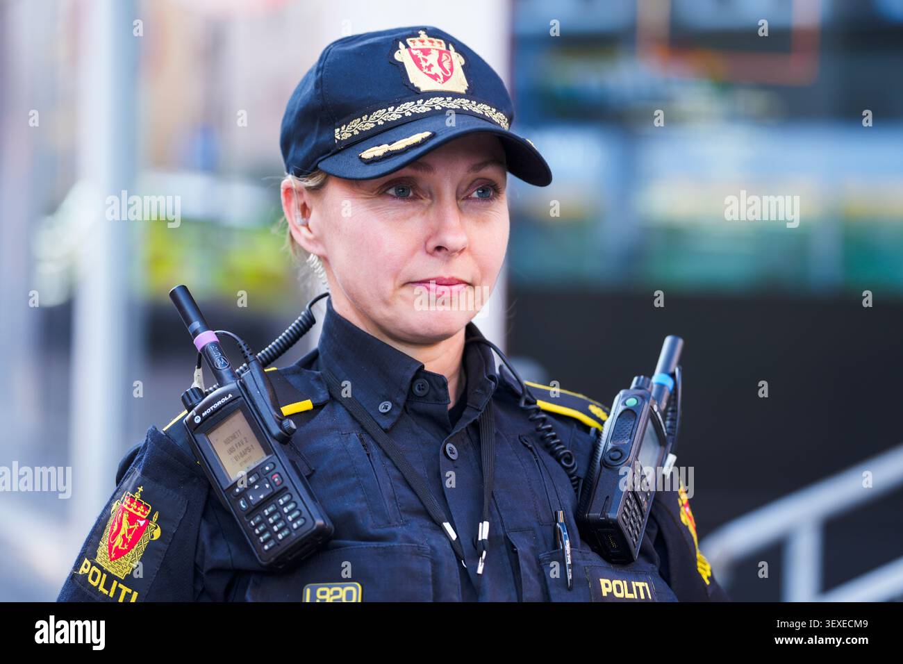 Oslo 20260630. Oslo Police Chief, Ine Jahren. There is a fire in a ...