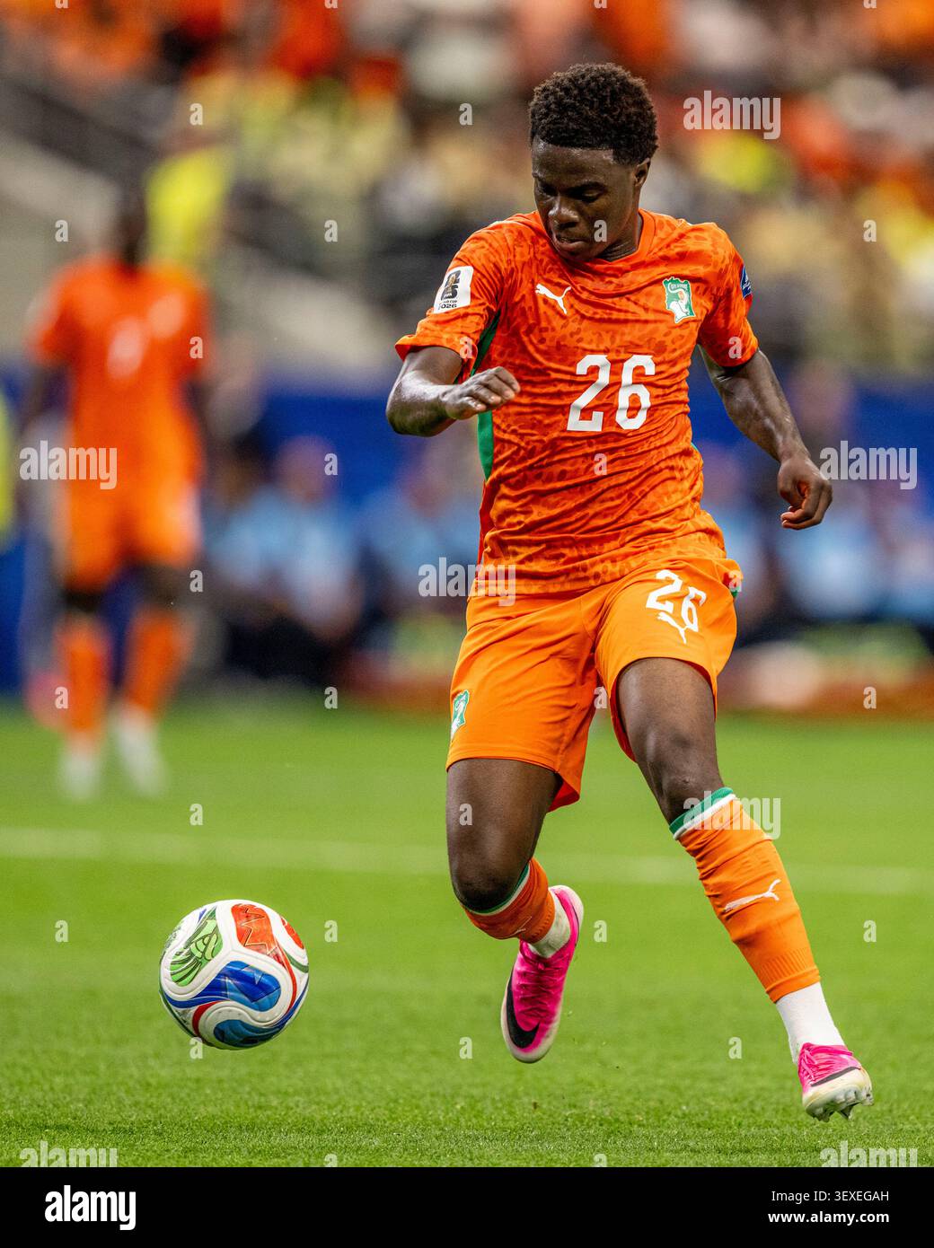DALLAS, TX - 30.06.2026: IVORY COAST VS. NORWAY - Christ Inao Oulai of ...