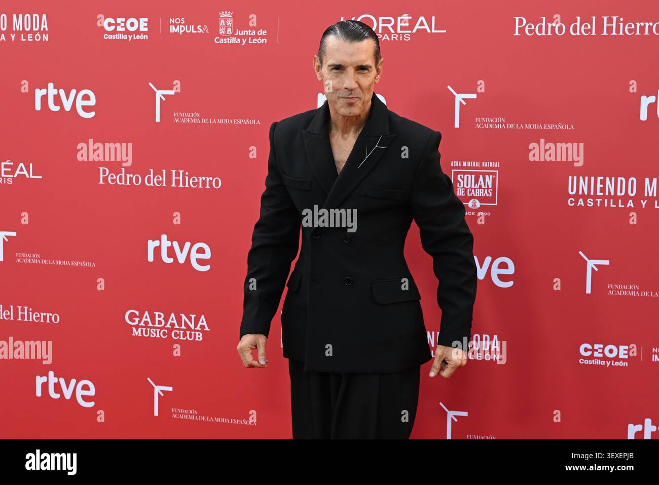 Jesús Vázquez poses at the third edition of the Spanish Fashion Academy ...