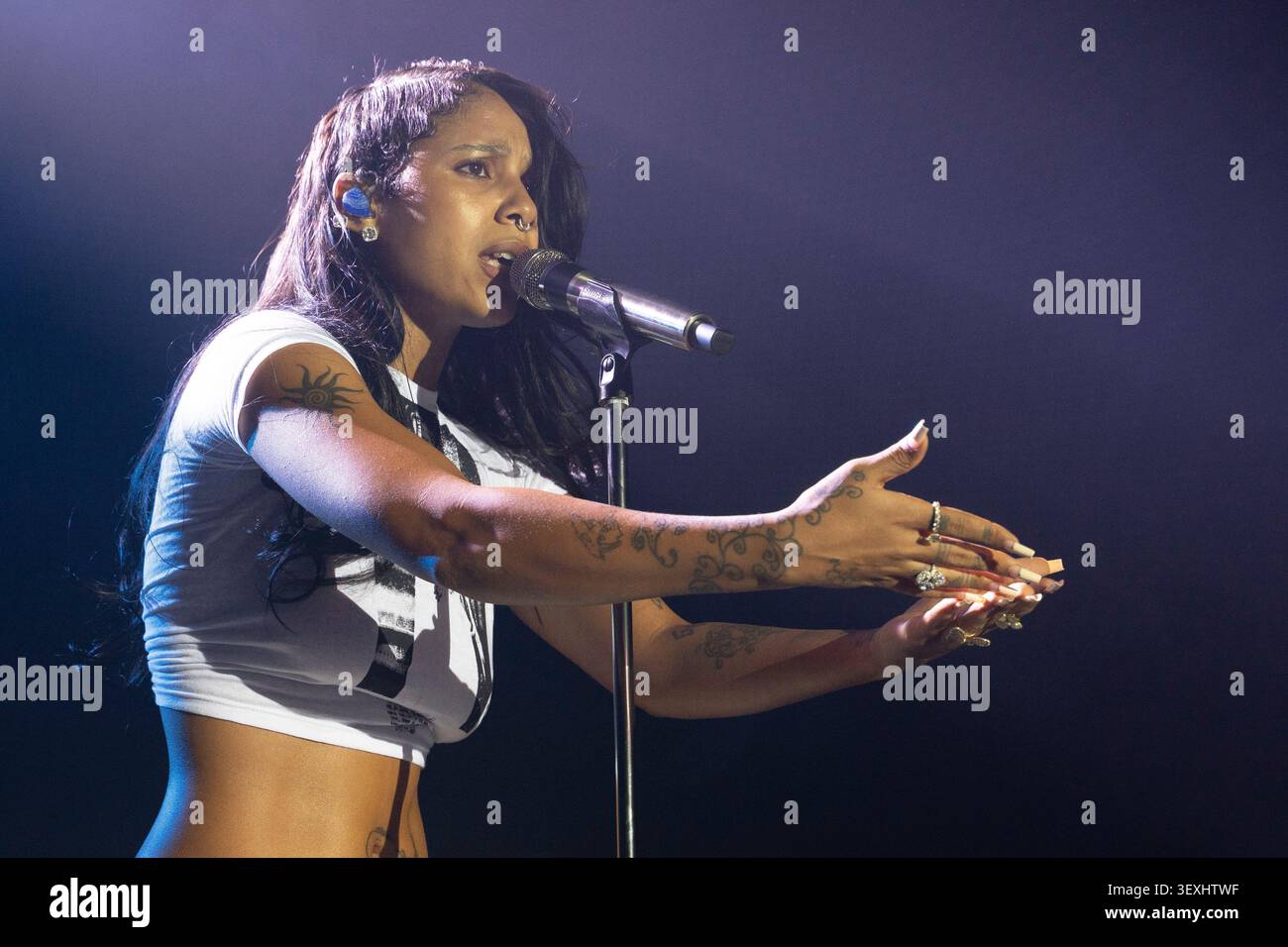 The singer Tokischa Altagracia, known as Tokischa, performs during her ...