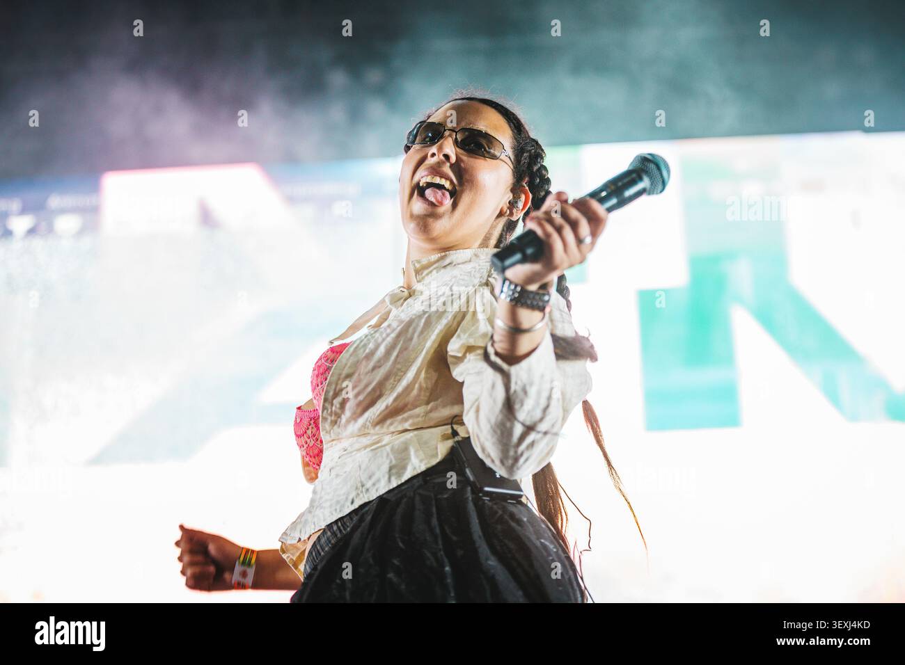Roskilde, Denmark. 30th, June 2026. The Swedish duo Mami Umami performs ...