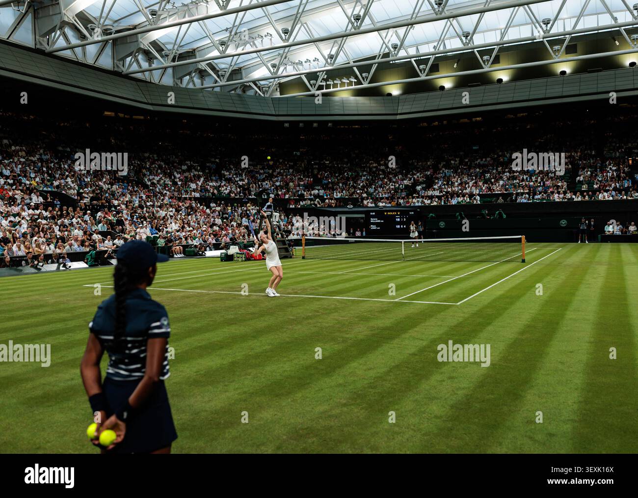 Wimbledon, England. 30 Jun 2026: Maya Joint (AUS) during Wimbledon ...