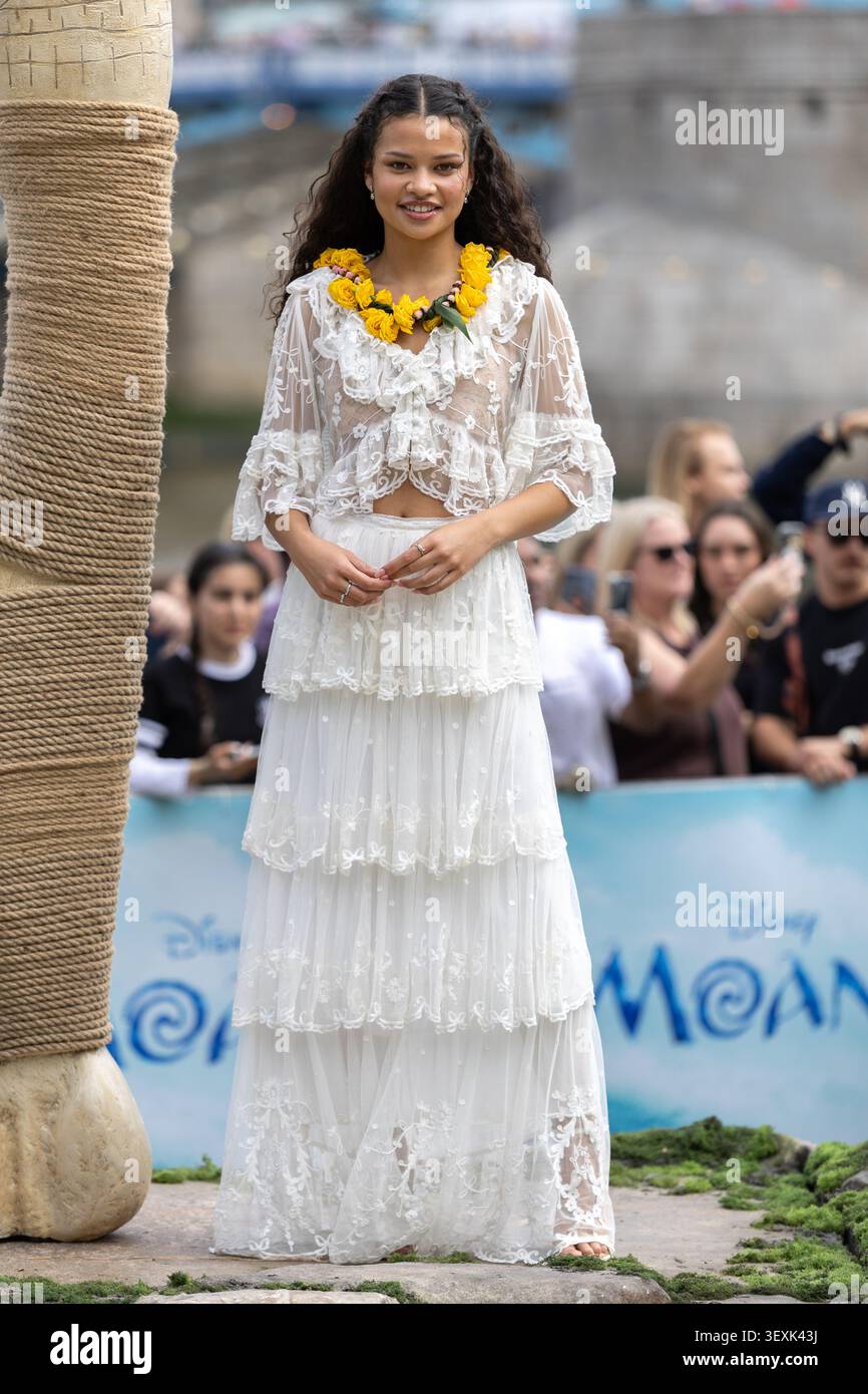 Catherine Laga'aia attends the Moana Experience Media Launch, at ...