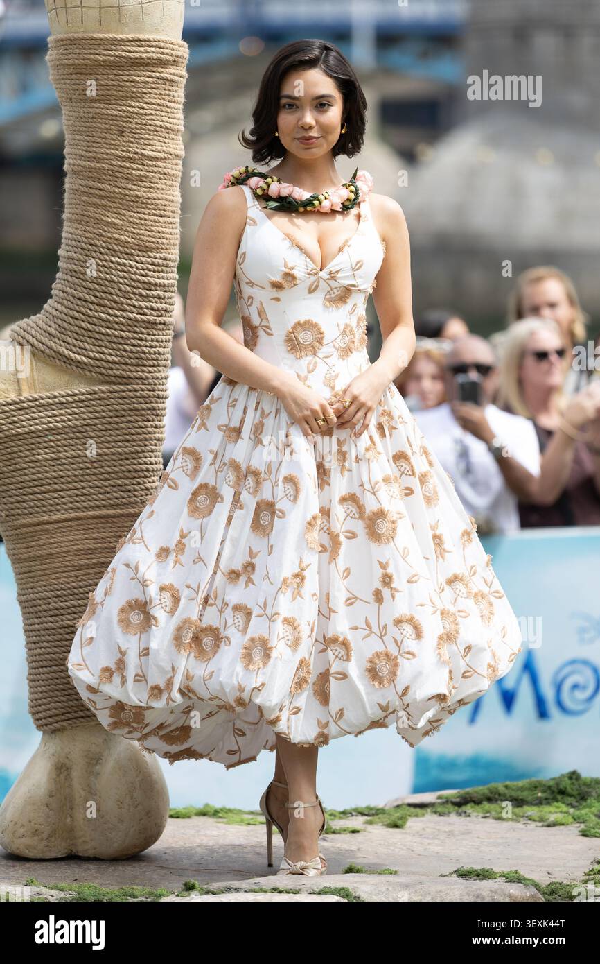 Auli'i Cravalho attends the Moana Experience Media Launch, at Potters ...