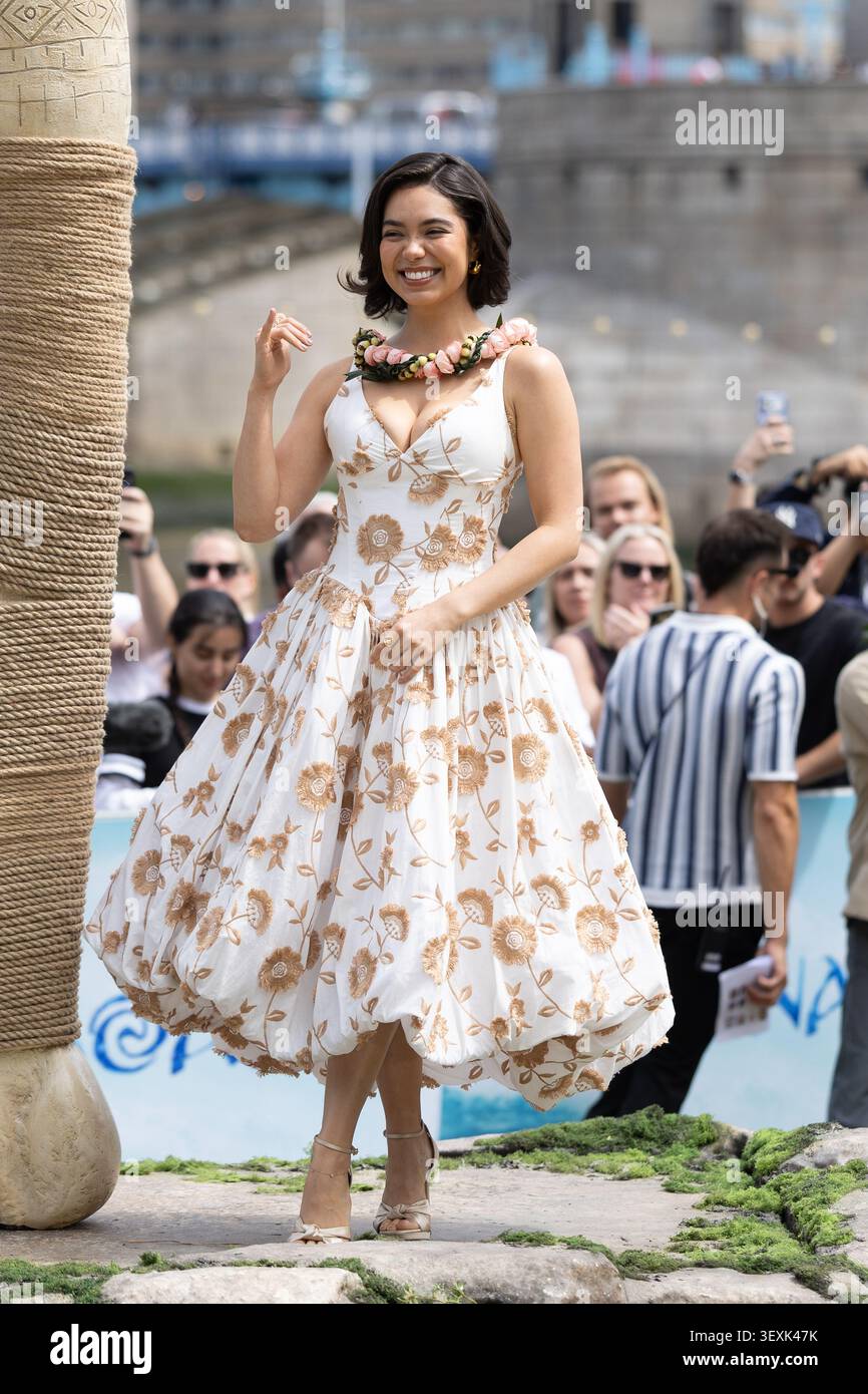 Auli'i Cravalho attends the Moana Experience Media Launch, at Potters ...