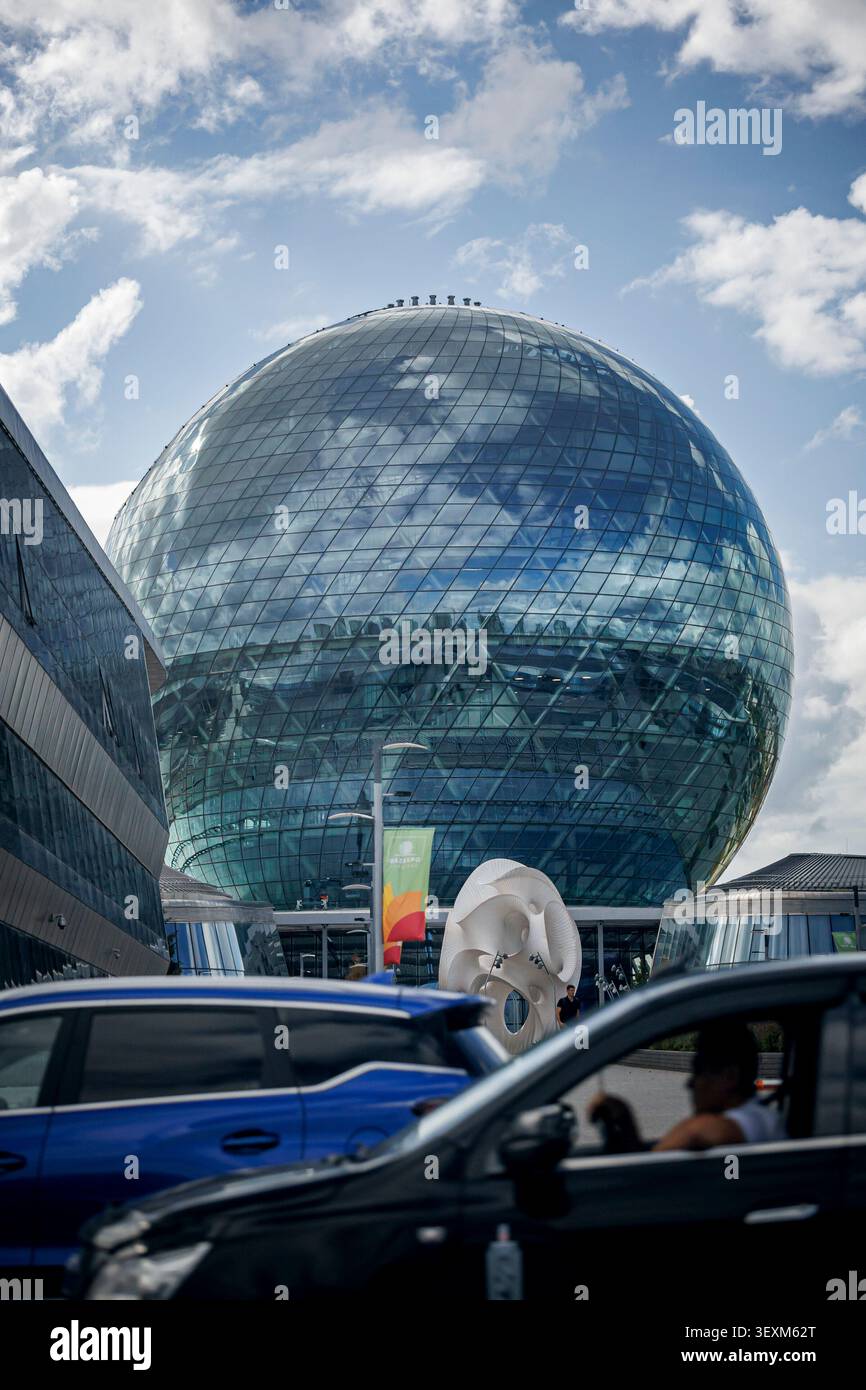Stock photo. View of the cityscape Astana. View of the spherical ...