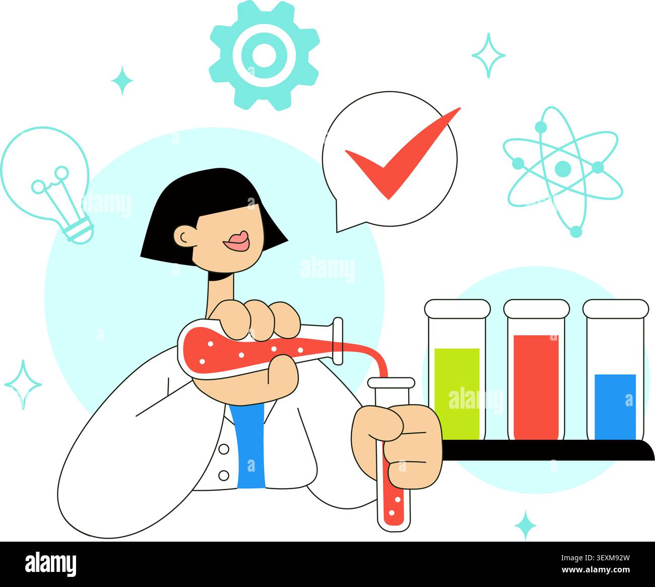 Female Led STEM Startups Illustration Featuring Women in Science ...