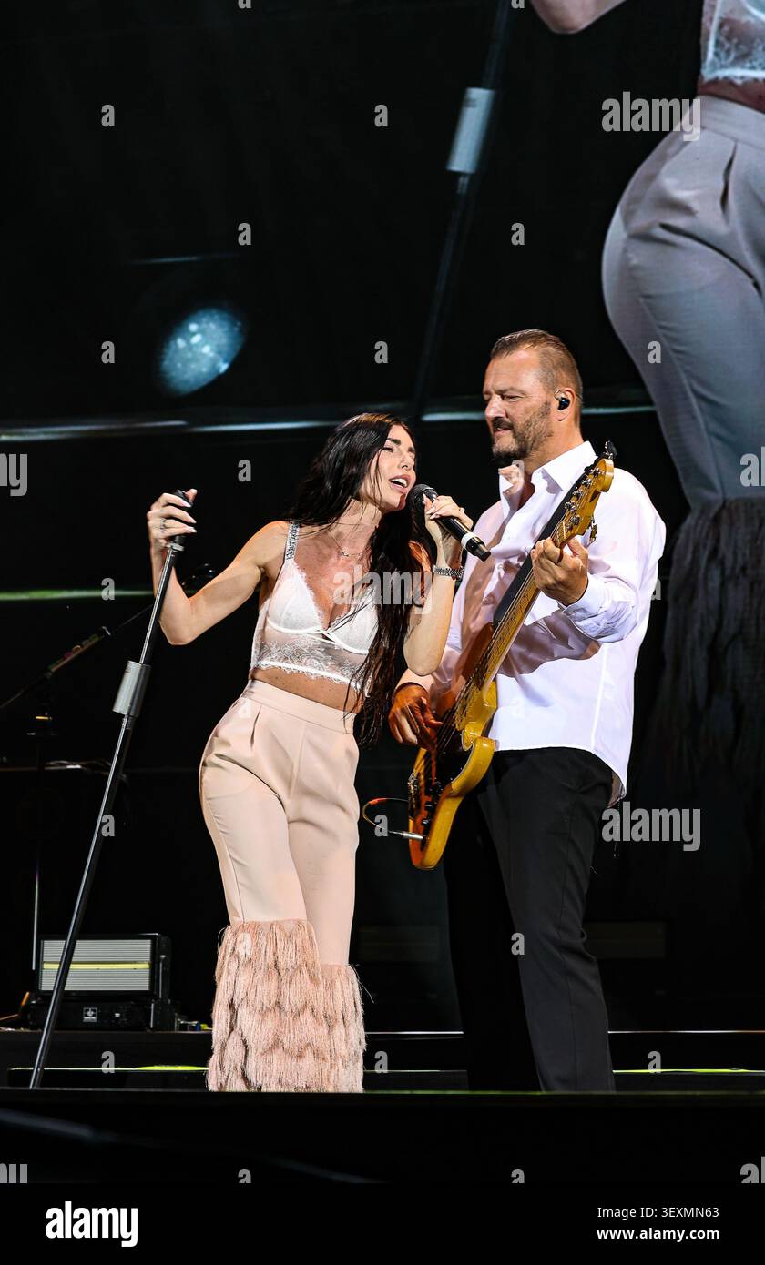 IPA86273387 - Italian singer BIANCA ATZEI during her concert in Turin ...