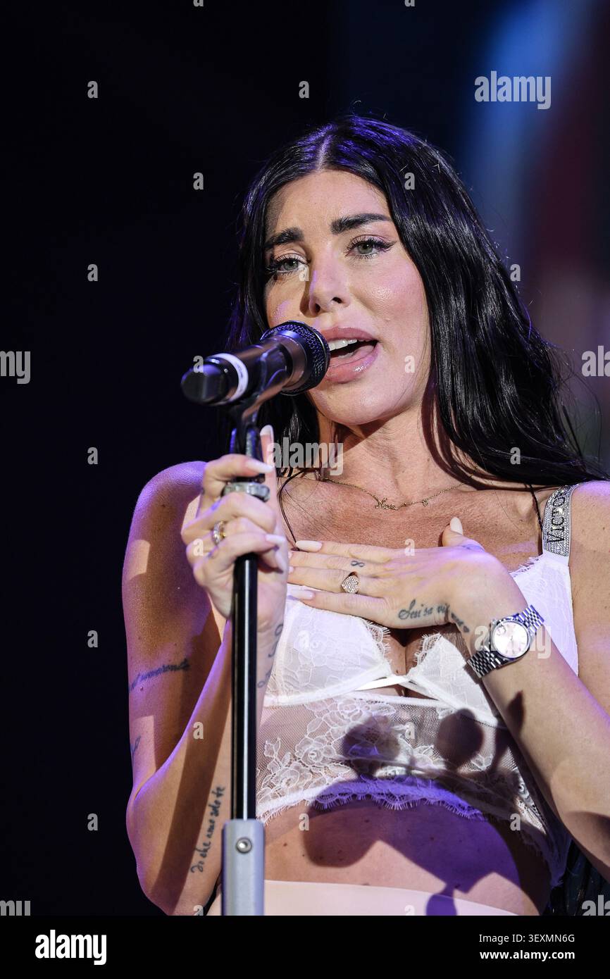 IPA86273393 - Italian singer BIANCA ATZEI during her concert in Turin ...
