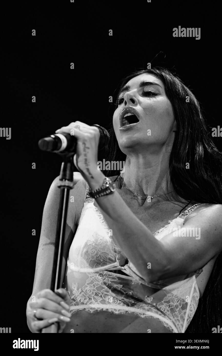 IPA86273383 - Italian singer BIANCA ATZEI during her concert in Turin ...