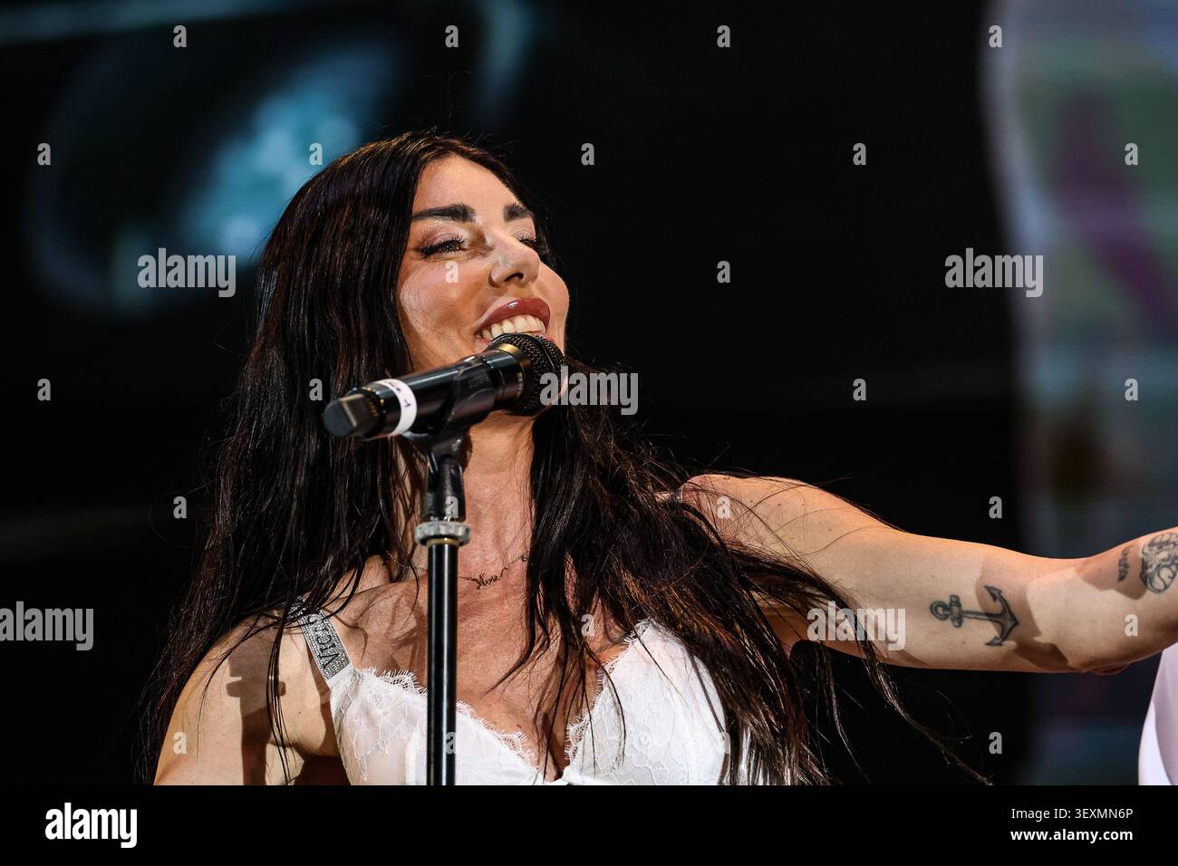 IPA86273388 - Italian singer BIANCA ATZEI during her concert in Turin ...
