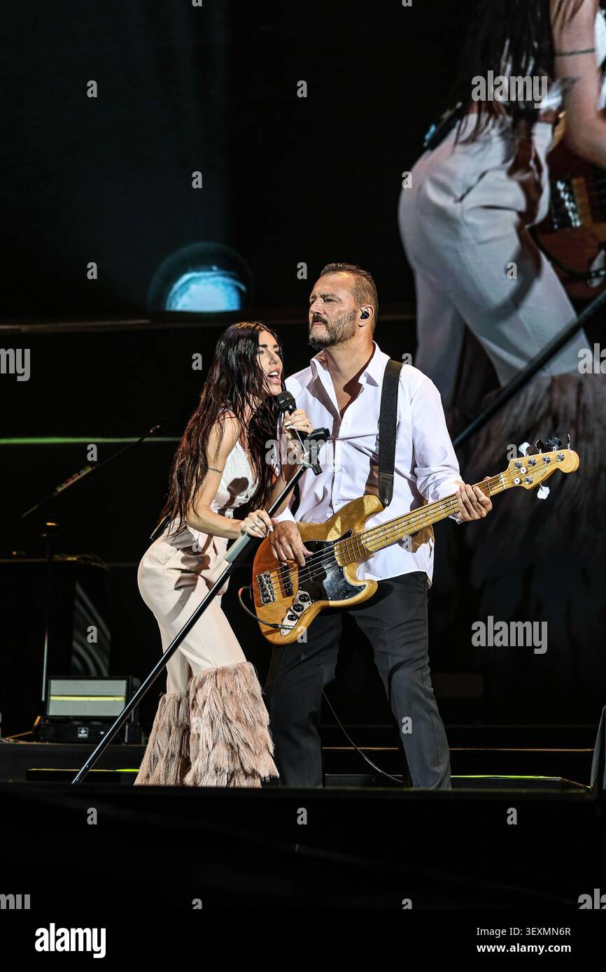 IPA86273390 - Italian singer BIANCA ATZEI during her concert in Turin ...