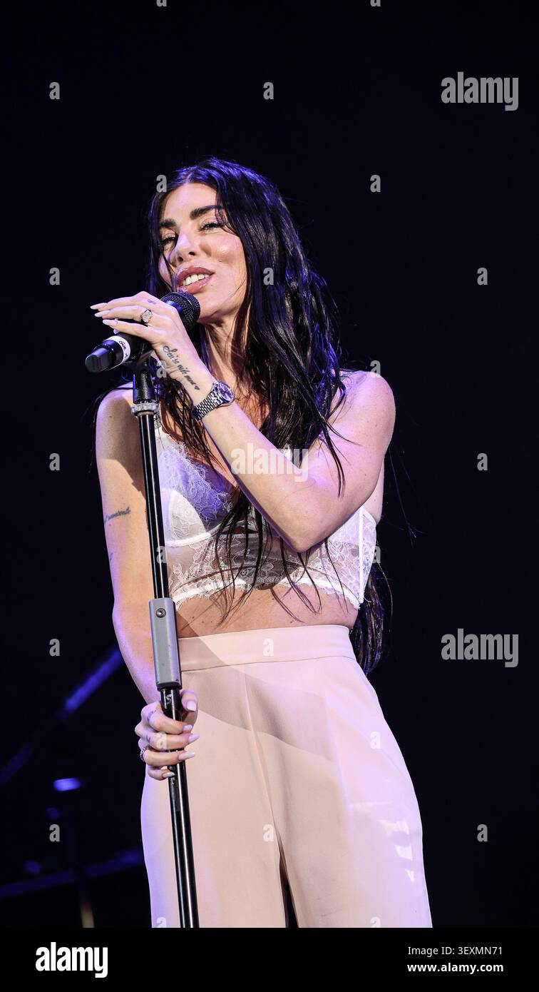 IPA86273391 - Italian singer BIANCA ATZEI during her concert in Turin ...