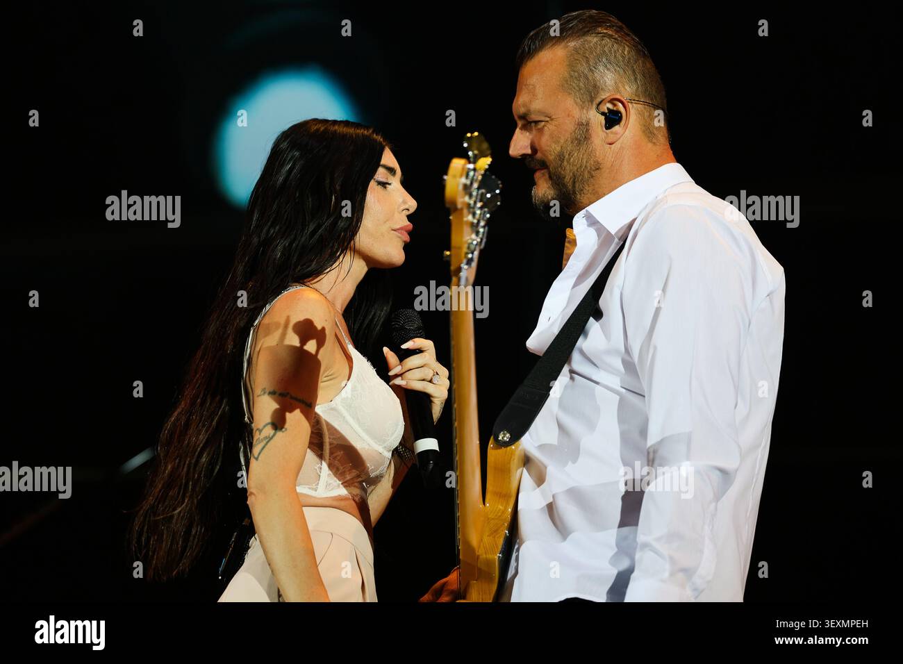 IPA86273401 - Italian singer BIANCA ATZEI during her concert in Turin ...