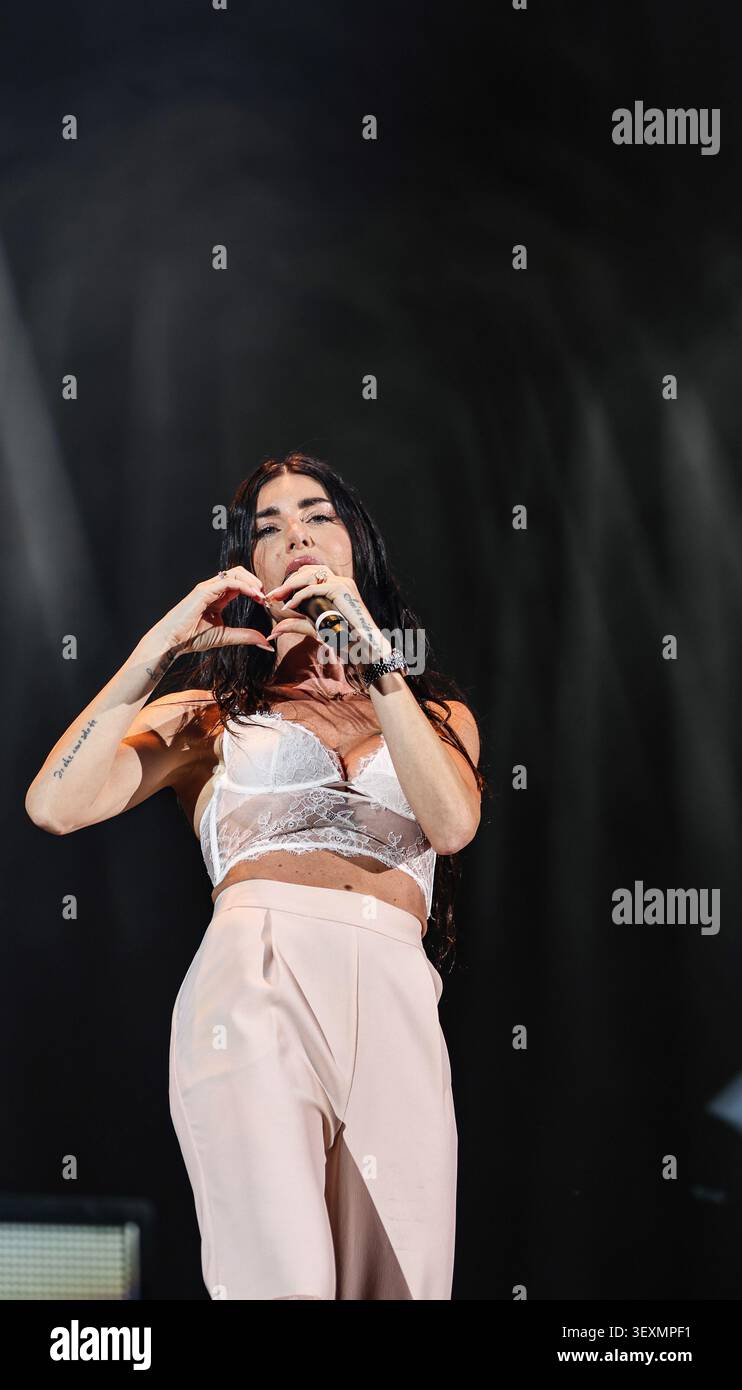 IPA86273487 - Italian singer BIANCA ATZEI during her concert in Turin ...