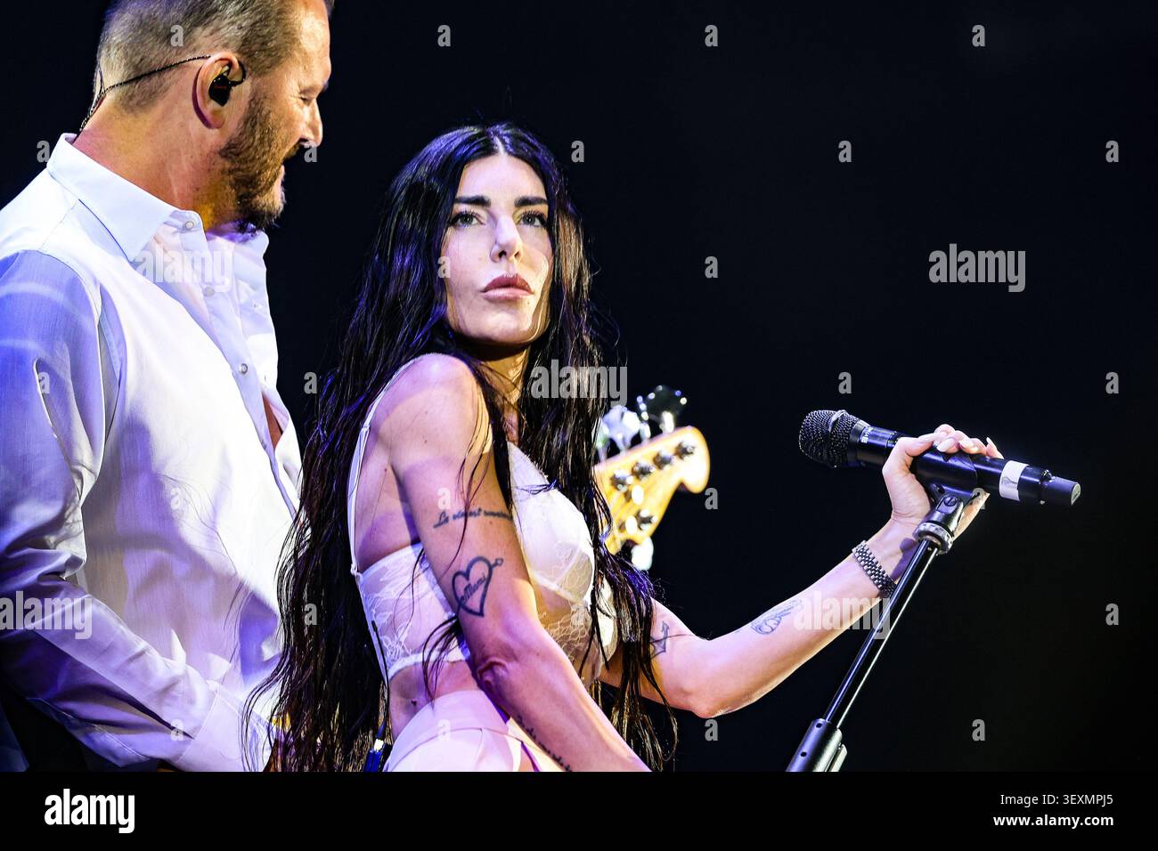 IPA86273550 - Italian singer BIANCA ATZEI during her concert in Turin ...