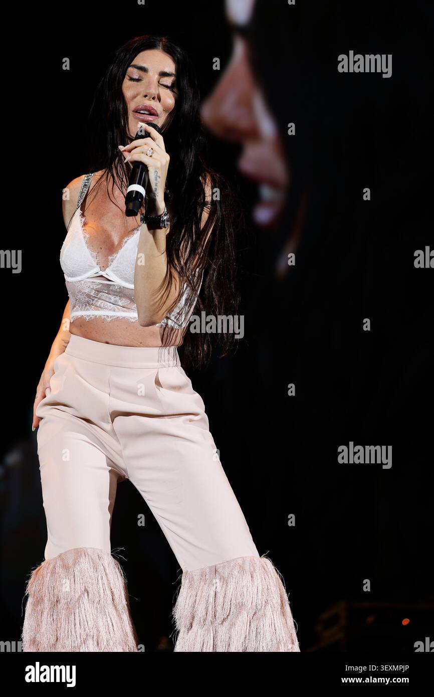 IPA86273507 - Italian singer BIANCA ATZEI during her concert in Turin ...
