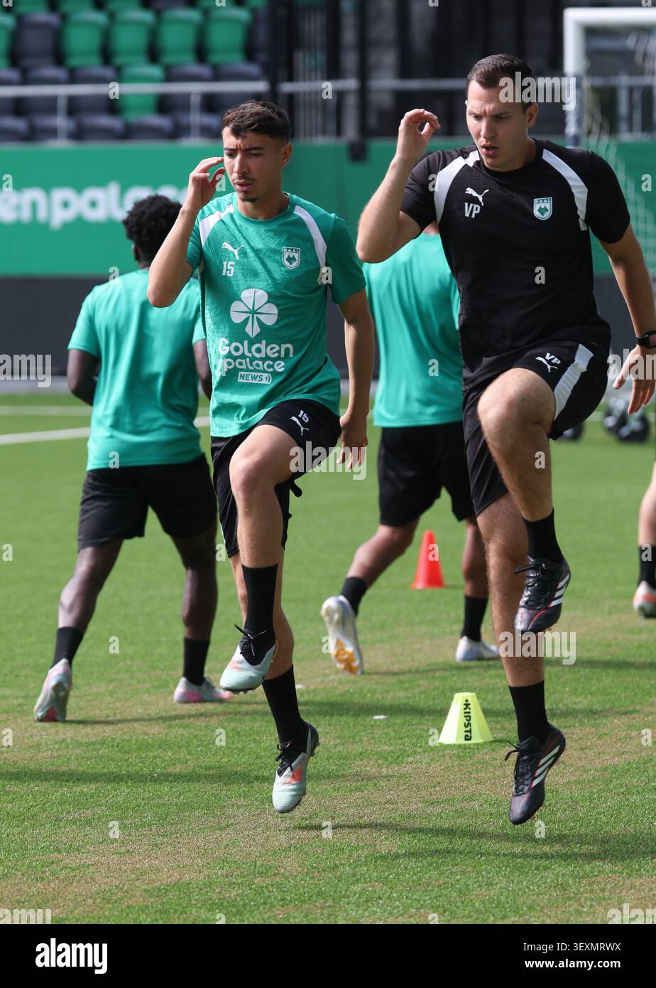 RAAL's Sami Lahssaini pictured during a training session of Belgian ...