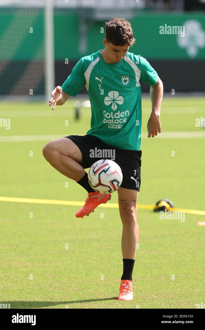 RAAL's Matyas Kovacs pictured during a training session of Belgian ...