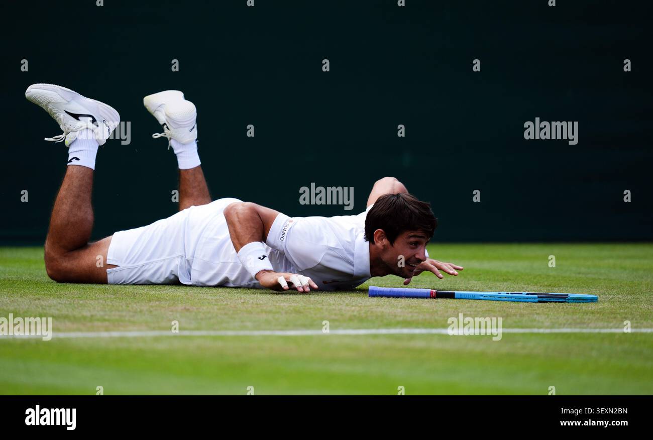 Mariano Navone of Argentina during his Gentlemen's Singles match ...