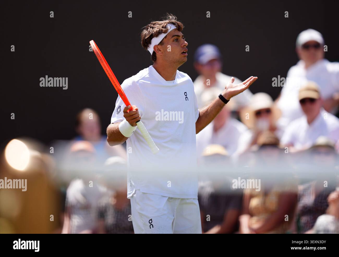 Flavio Cobolli of Italy during his Gentlemen's Singles match against ...