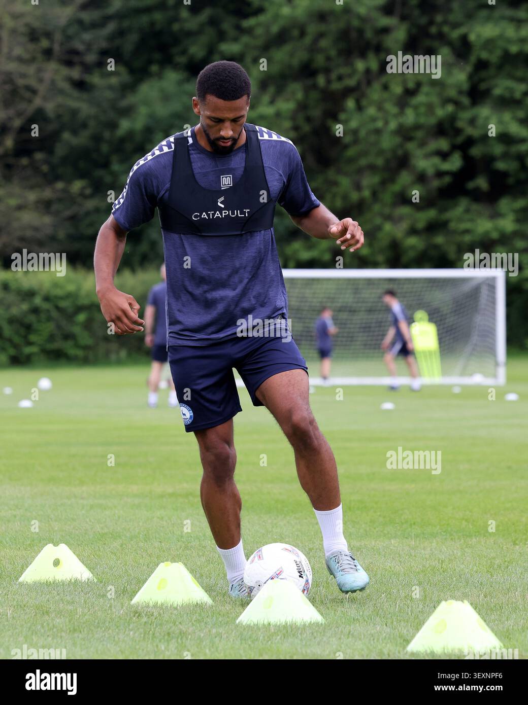 Reiss McNally of Hartlepool United is seen during Pre Season Training ...