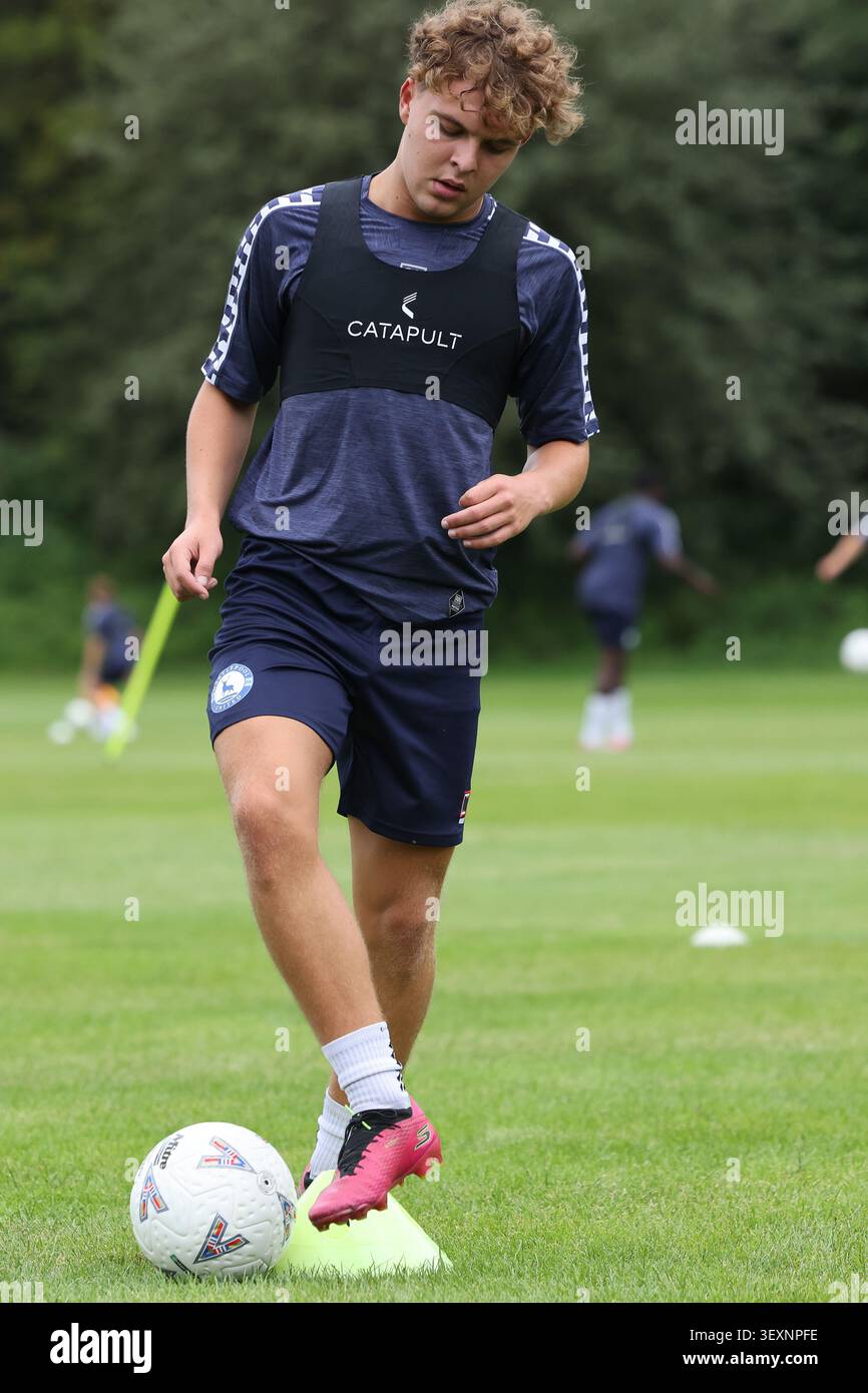 Kian Foreman of Hartlepool United is seen during Pre Season Training at ...