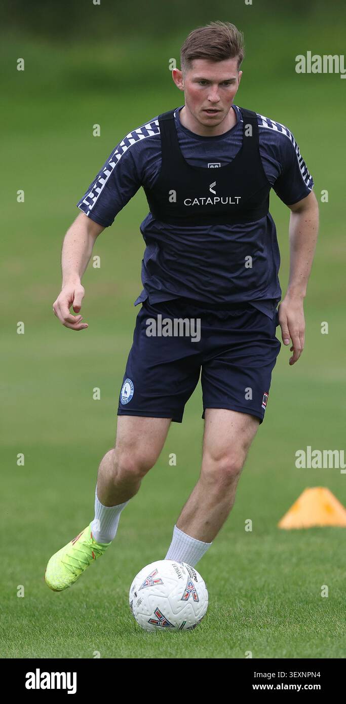 Will Harris of Hartlepool United is seen during Pre Season Training at ...