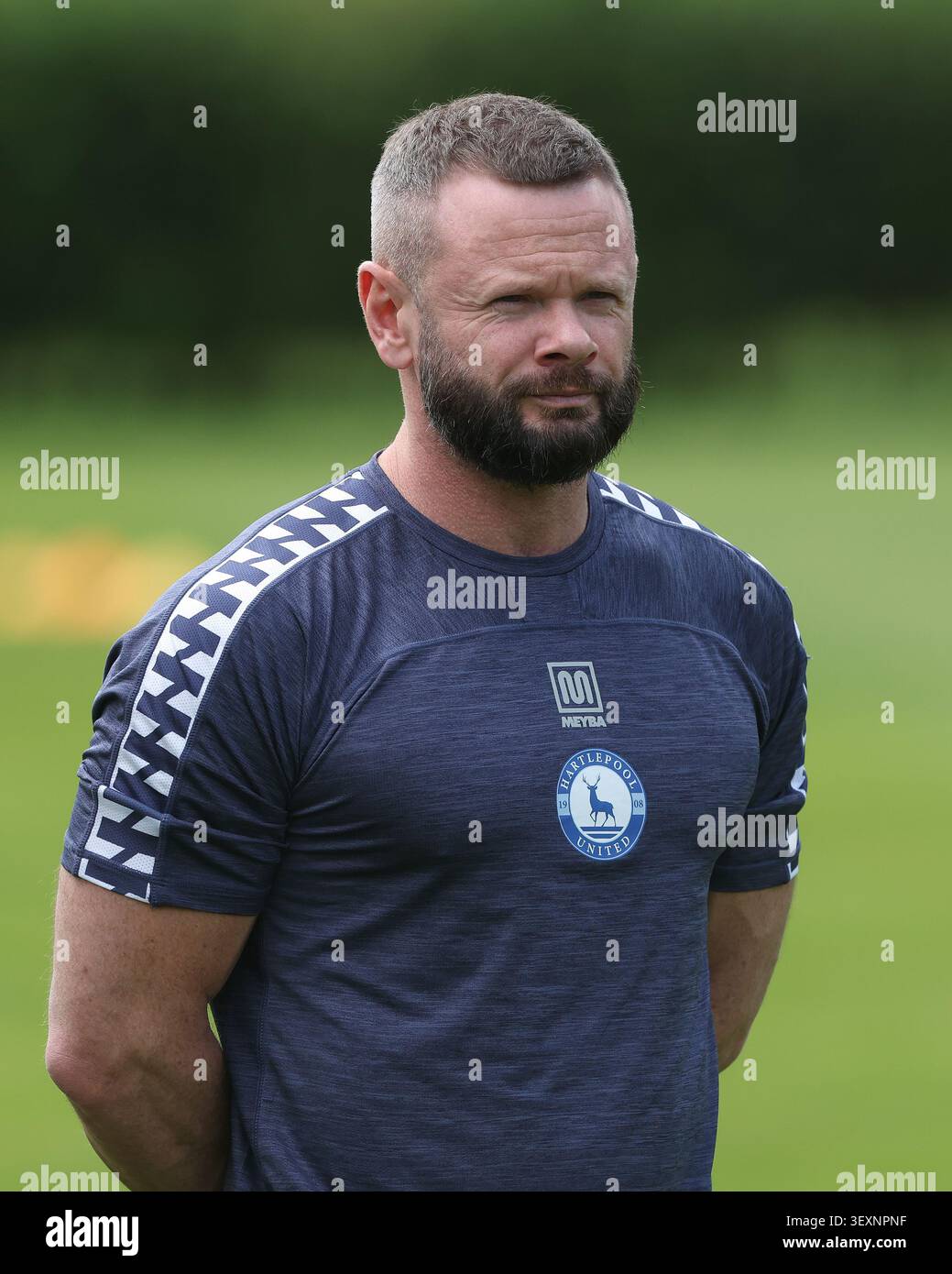 Hartlepool United's Head of Sports Science, Danny Nye is seen during ...