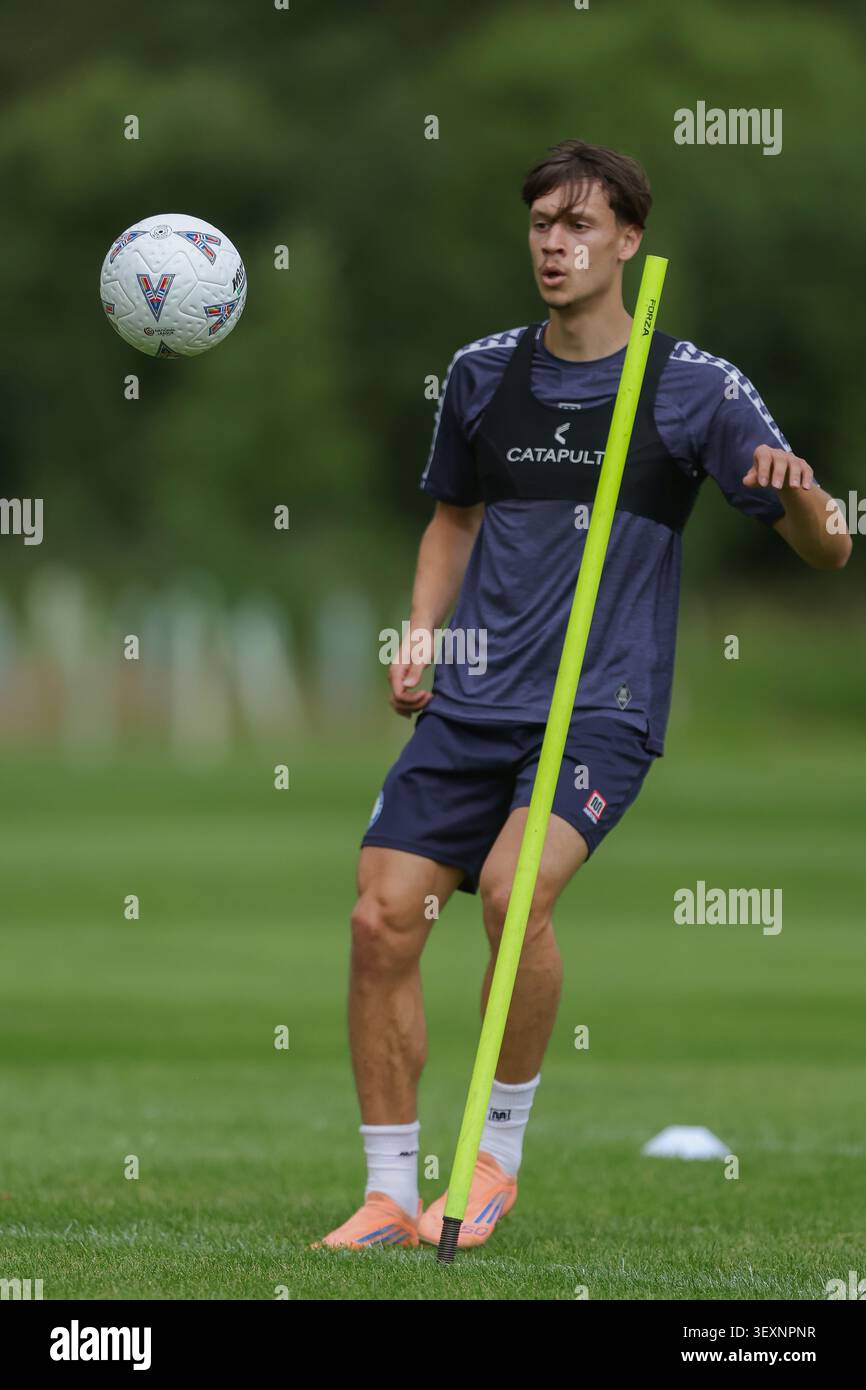 Chris Popov of Hartlepool United is seen during Pre Season Training at ...