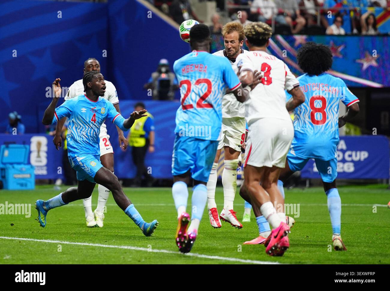 England's Harry Kane scores their side's first goal of the game during ...