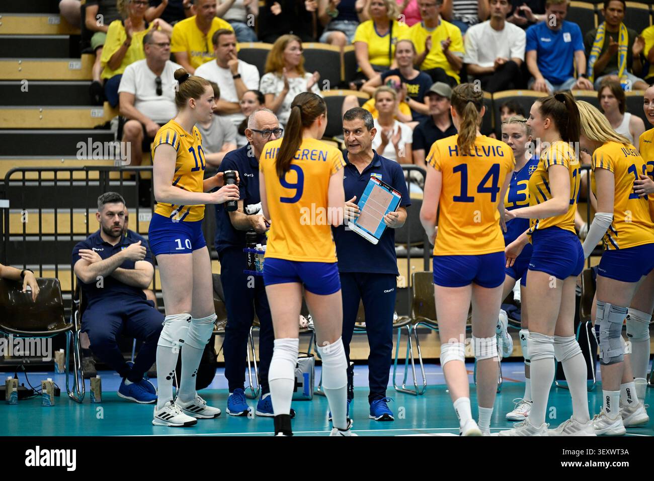 ÖREBRO, SWEDEN 20260701Sweden's coach Lorenzo Micelli during the women ...