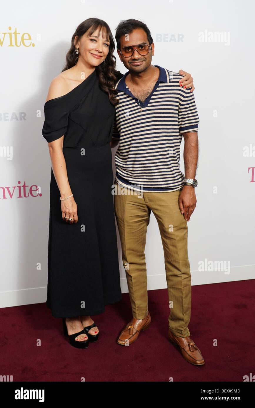 Rashida Jones and Aziz Ansari arrive for a special screening of The ...