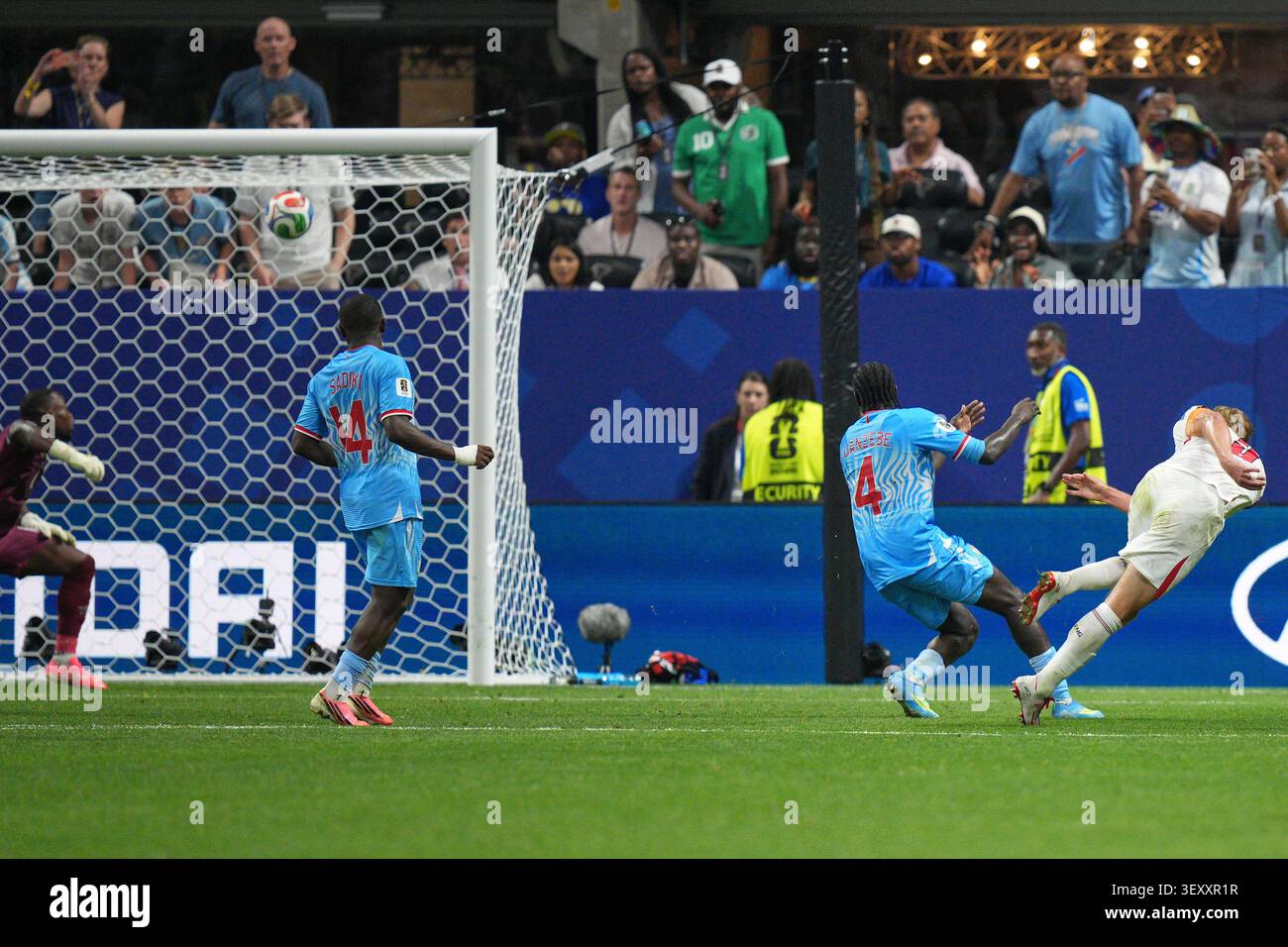 England's Harry Kane (9) scores his side's second goal during the World ...