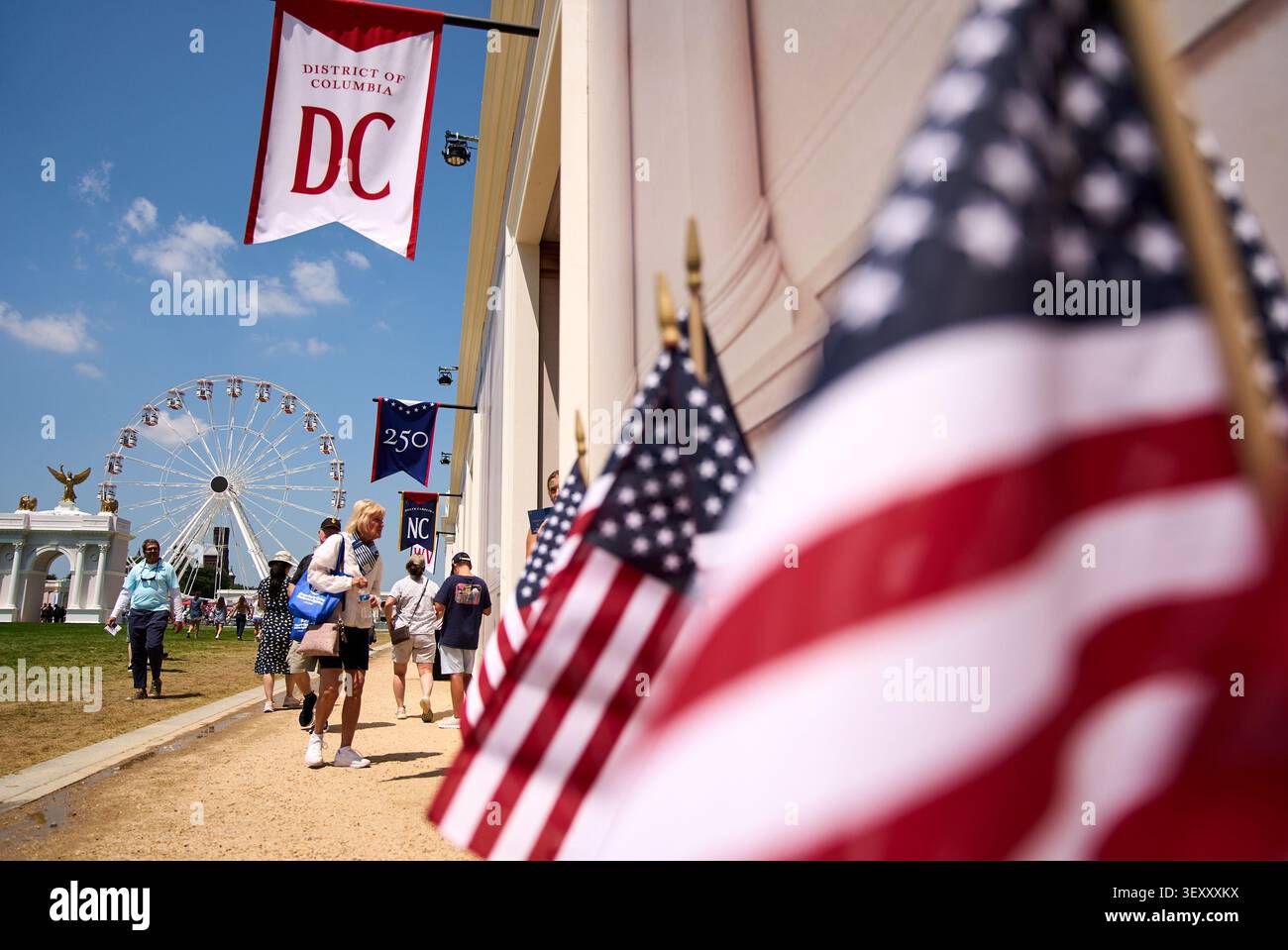 People visit the Great American State Fair on the National Mall ...