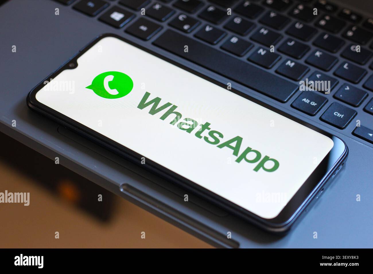 July 1, 2026, Canada: In this photo illustration, the WhatsApp logo is ...