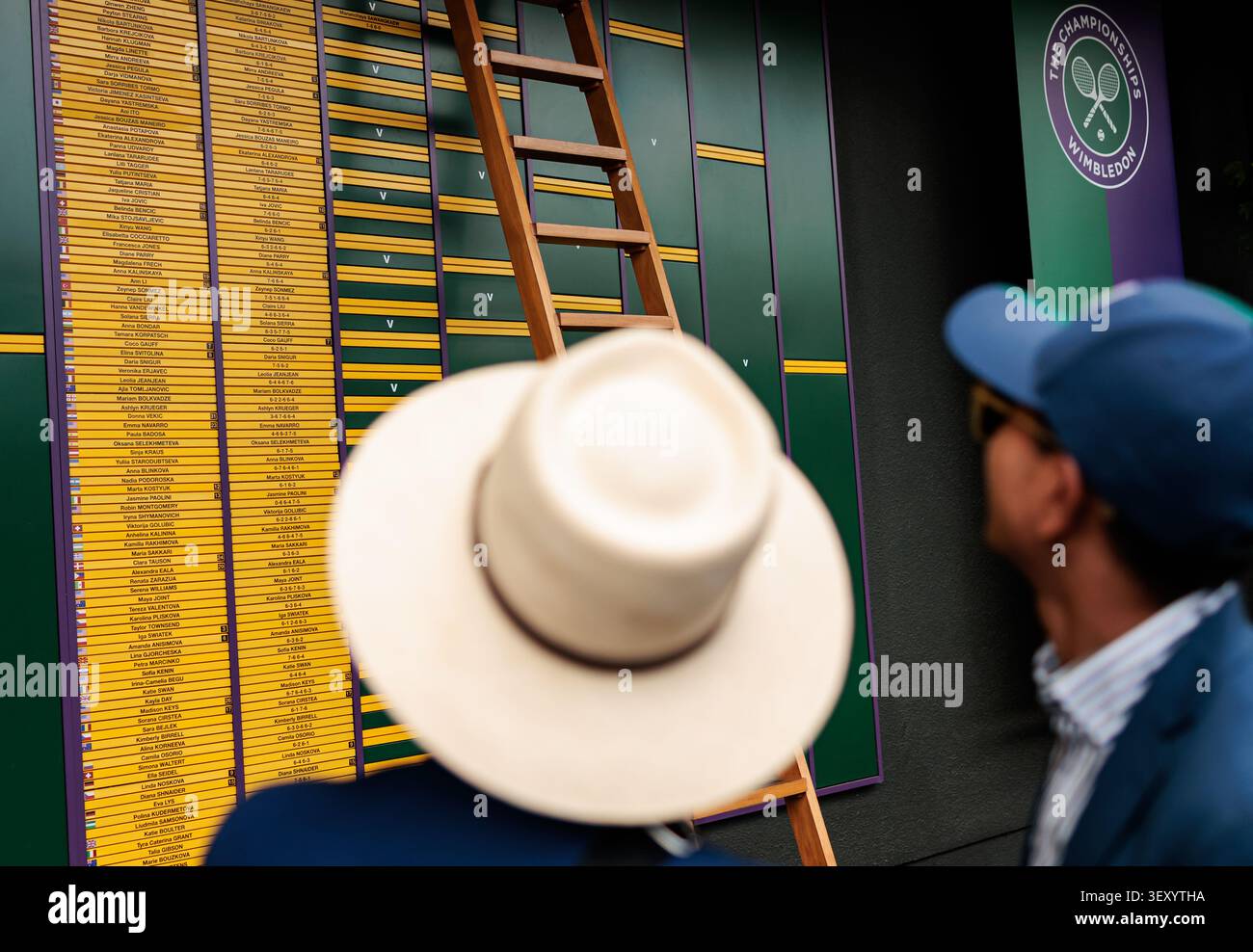 Wimbledon, England. 01 Jul 2026: A general view of fans observing the ...