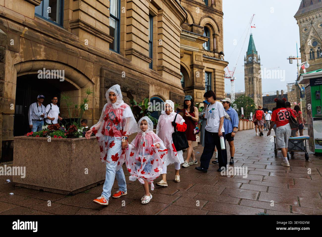 Ottawa, Canada. 01st July, 2026. People make their way along Elgin ...