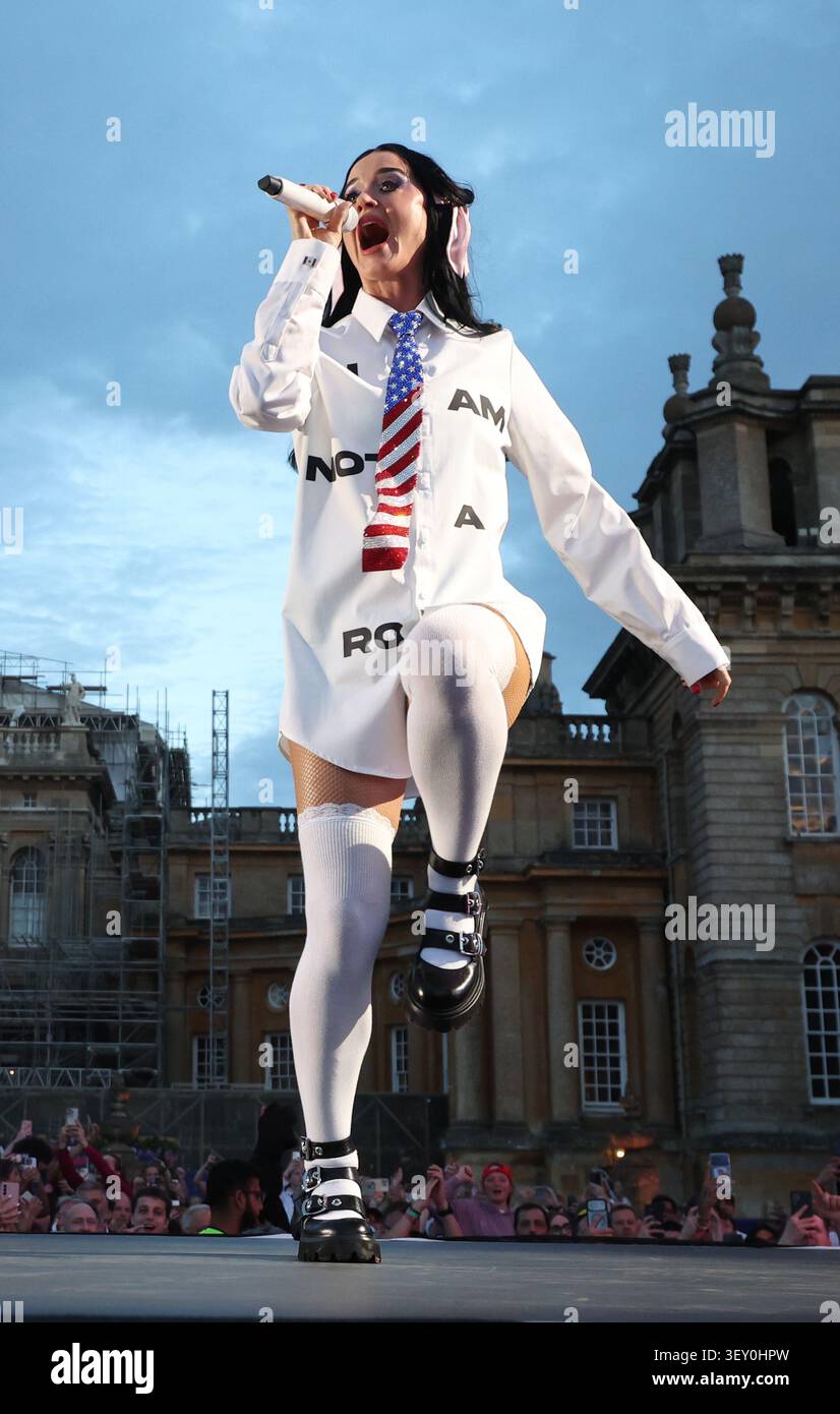 Katy Perry performing during the Blenheim Palace Festival at Blenheim ...