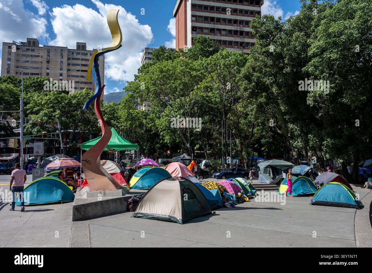 General views of Caracas, Venezuela, on June 29, 2026, show the ...