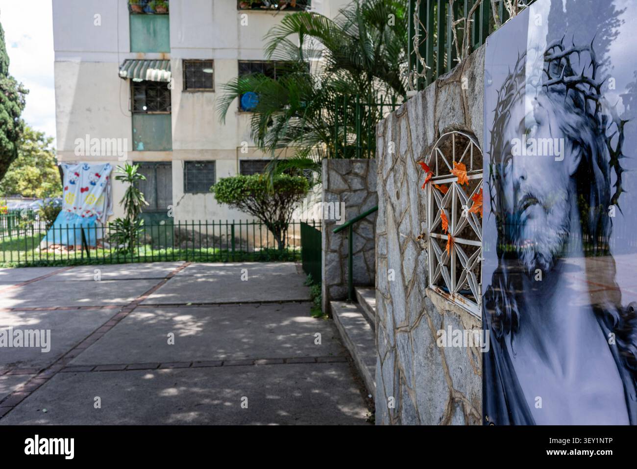 Buildings and apartments show extensive damage at the Eugenio Mendoza ...