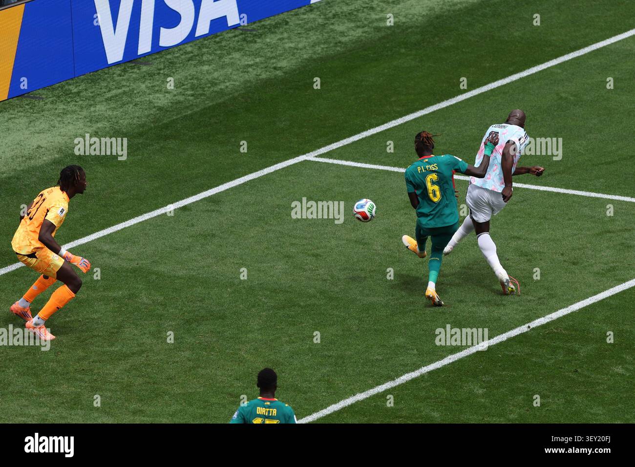 Belgium's Romelu Lukaku, right, scores his side's opening goal against ...