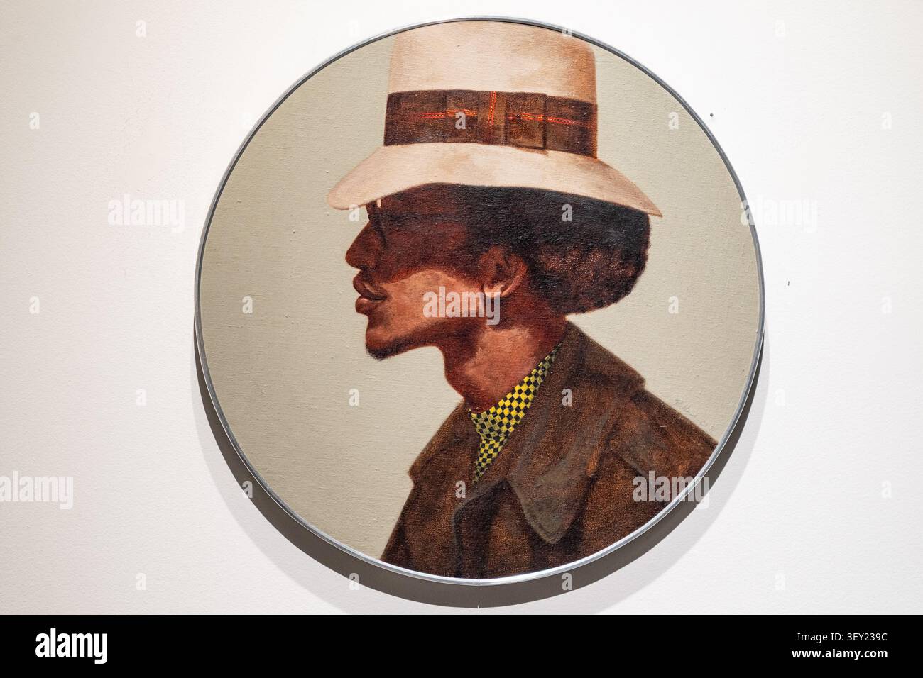 Painting by Barkley Hendricks 'New Michael' on display during Press ...