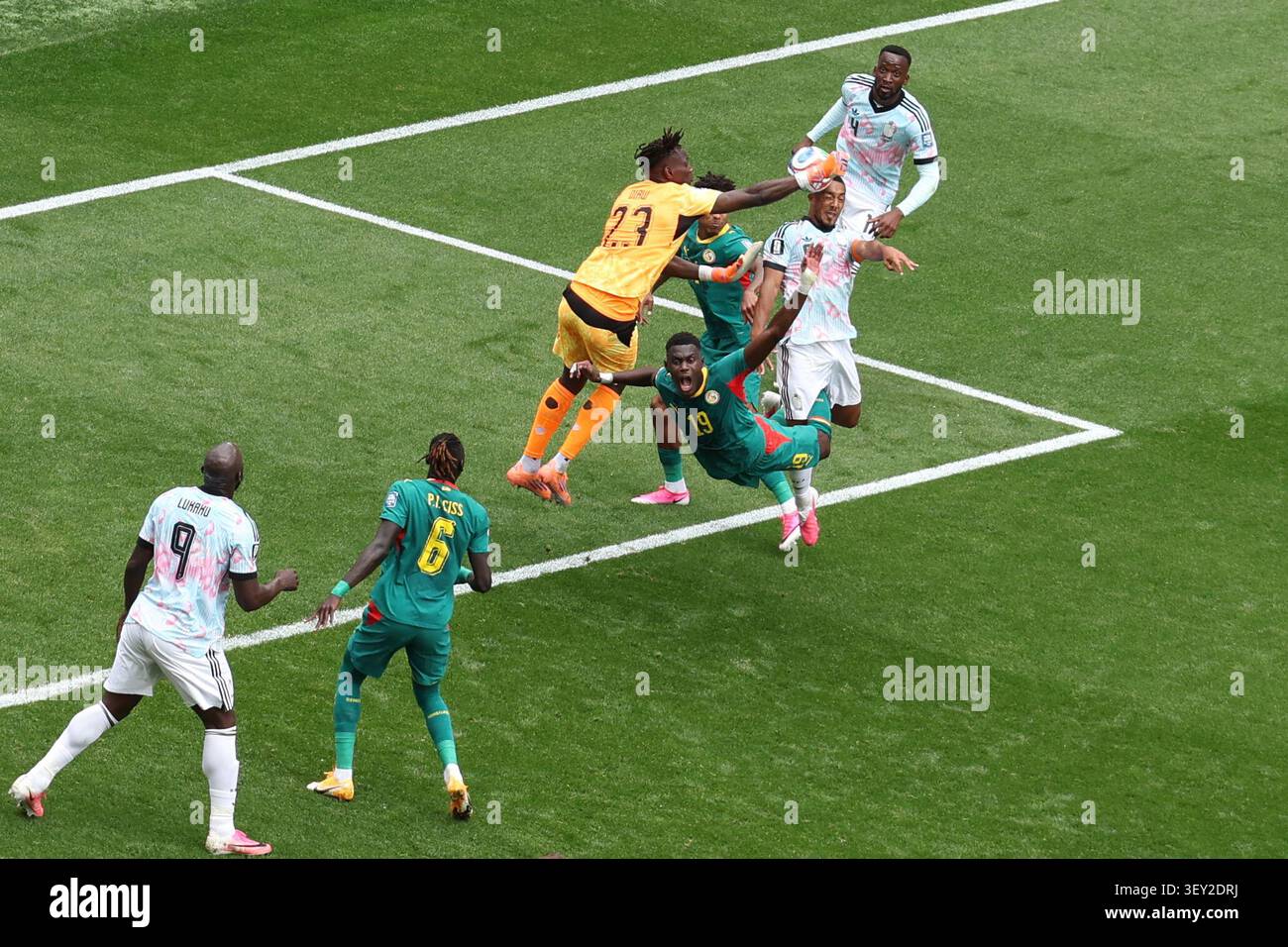 Belgium's Youri Tielemans, right, scores his side's 2nd goal against ...