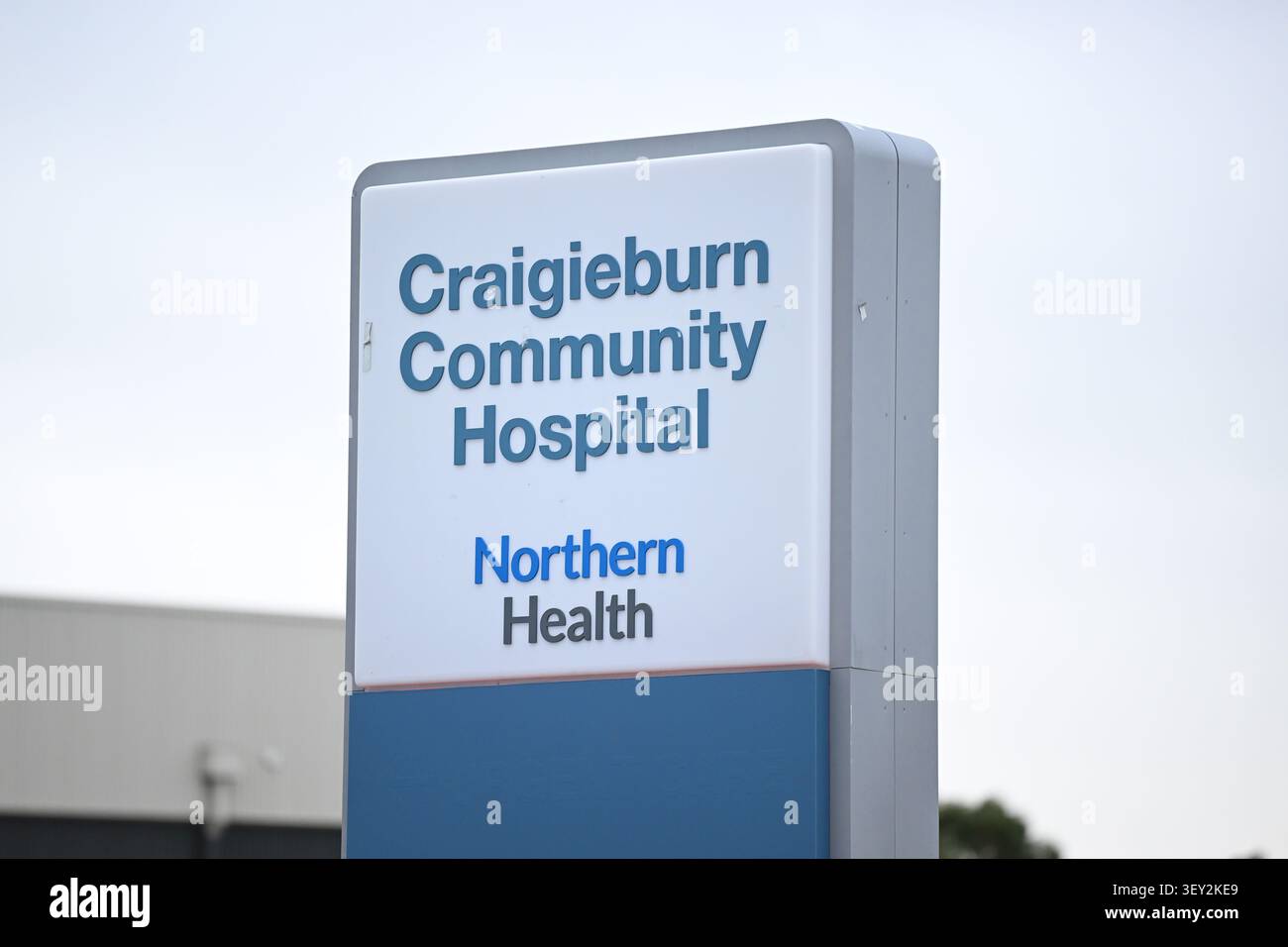 A general view of signage for the Craigieburn Community Hospital in ...